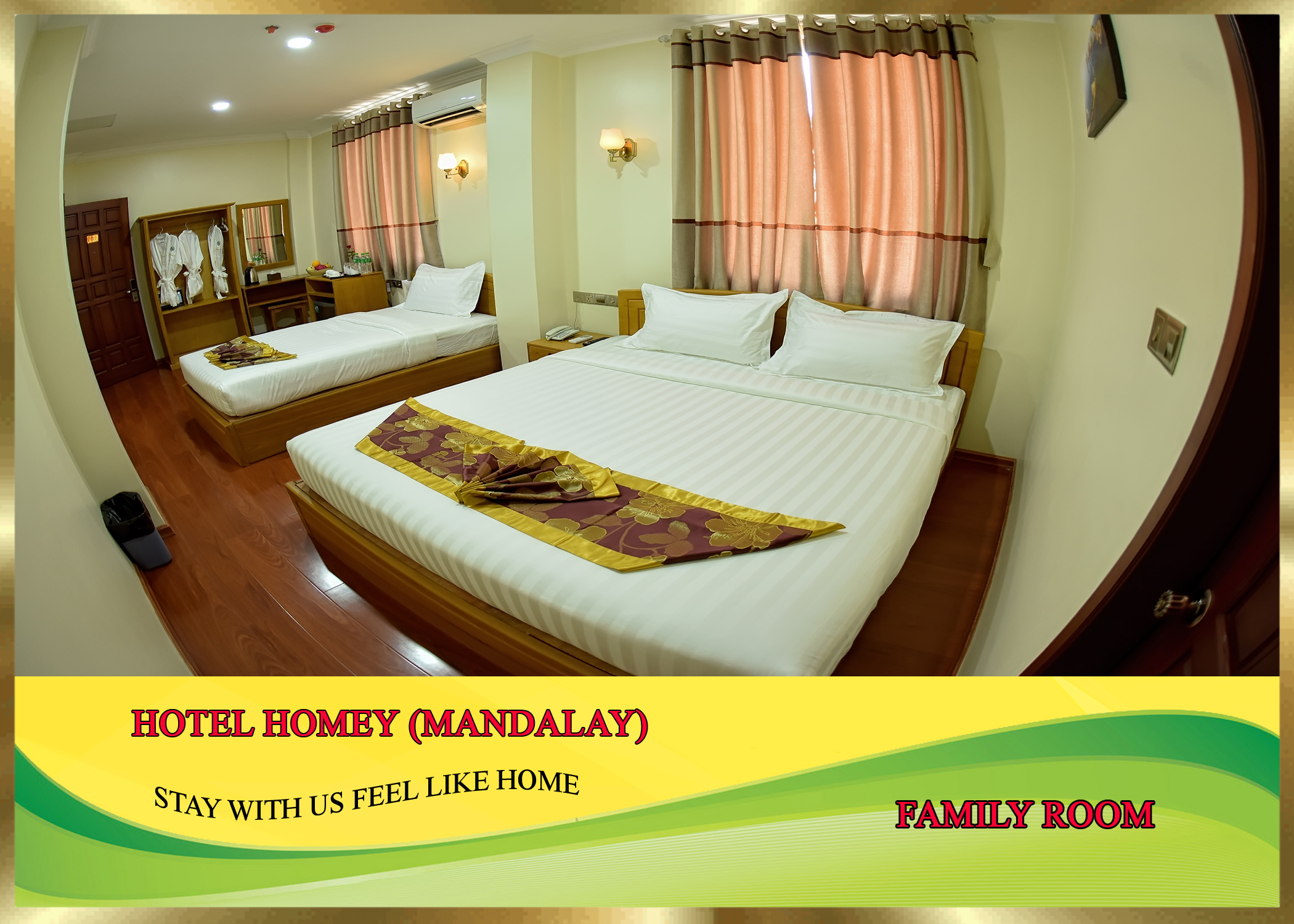 Rooms & Rates – HOTEL HOMEY Mandalay